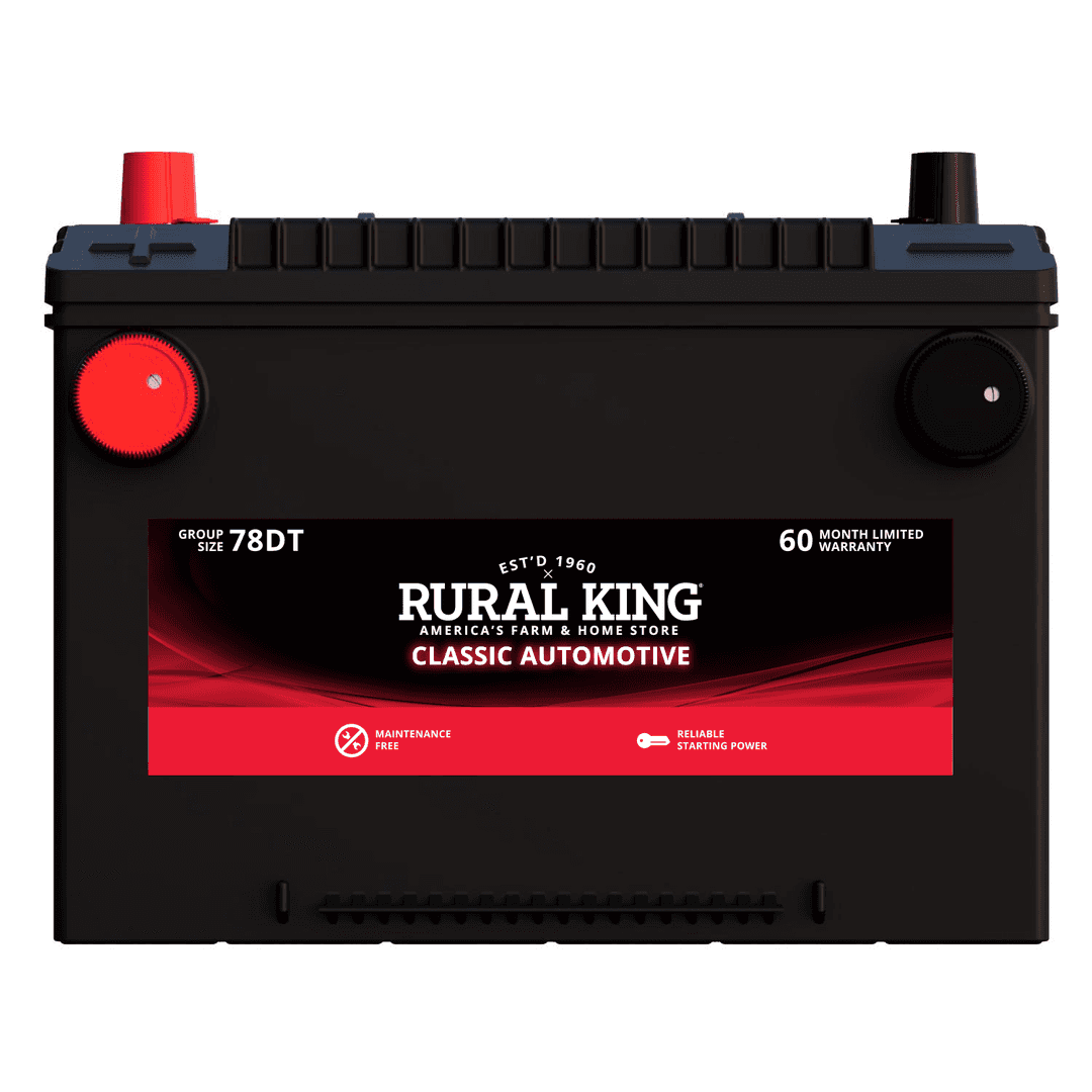 Rural King Classic Automotive Battery Group Size 78DT Rural King rural-king-classic-automotive-battery-group-size-78dt-rural-king